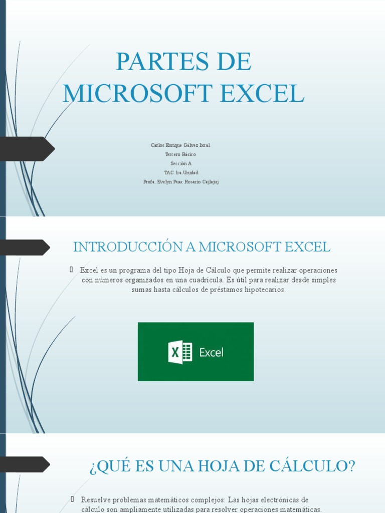 Microsoft Excel | PDF | Microsoft Excel | Hoja de cálculo