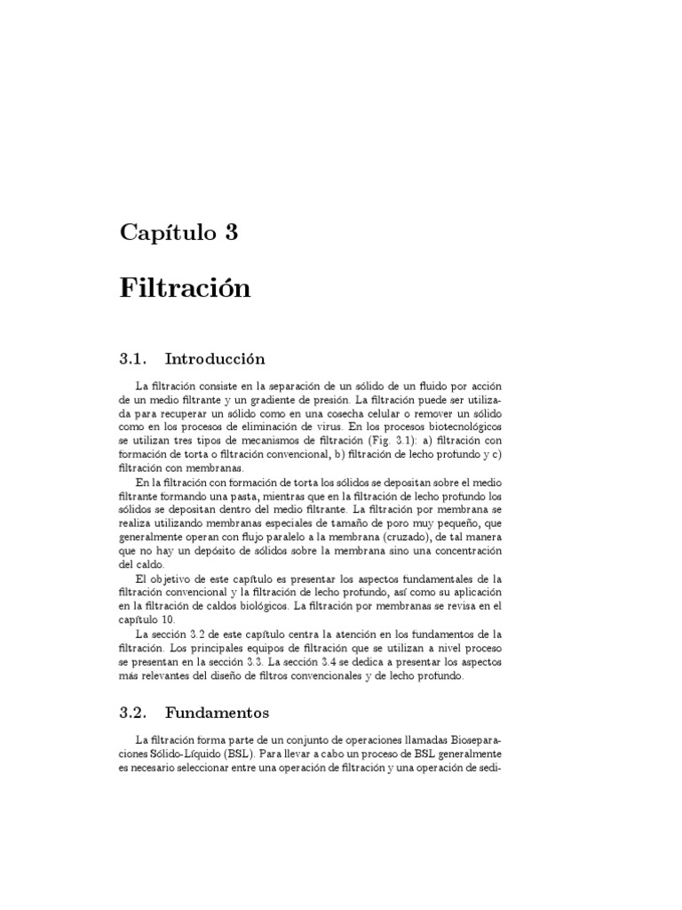 Filtración | PDF
