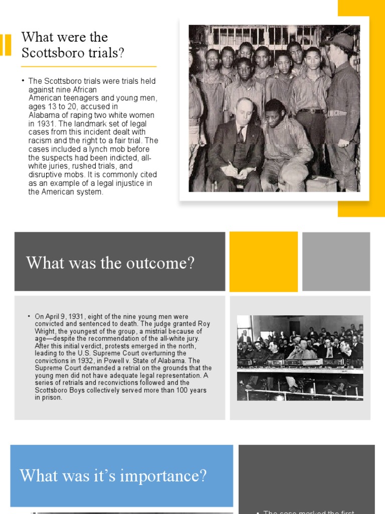 What Were the Scottsboro Trials | PDF