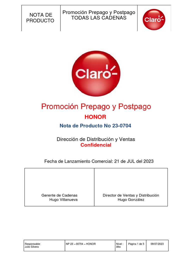 NP 23 0704 - Prom Pre y Post Honor - Act 5 | PDF | Electrónica | Tecnología de información y ...