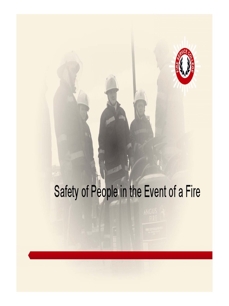 20 - Safety of People in Fire PPT For Learner | PDF | Fires | Combustion