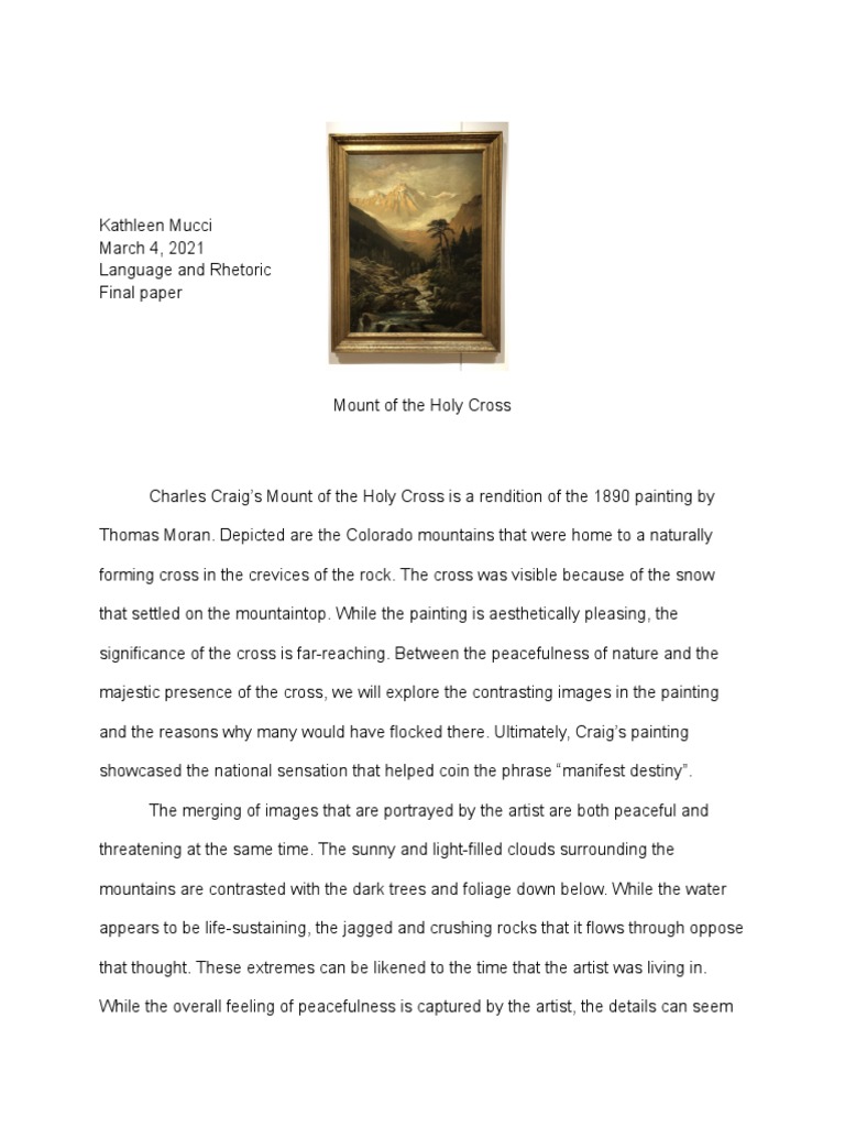 Mount of The Holy Cross | PDF | Henry Wadsworth Longfellow