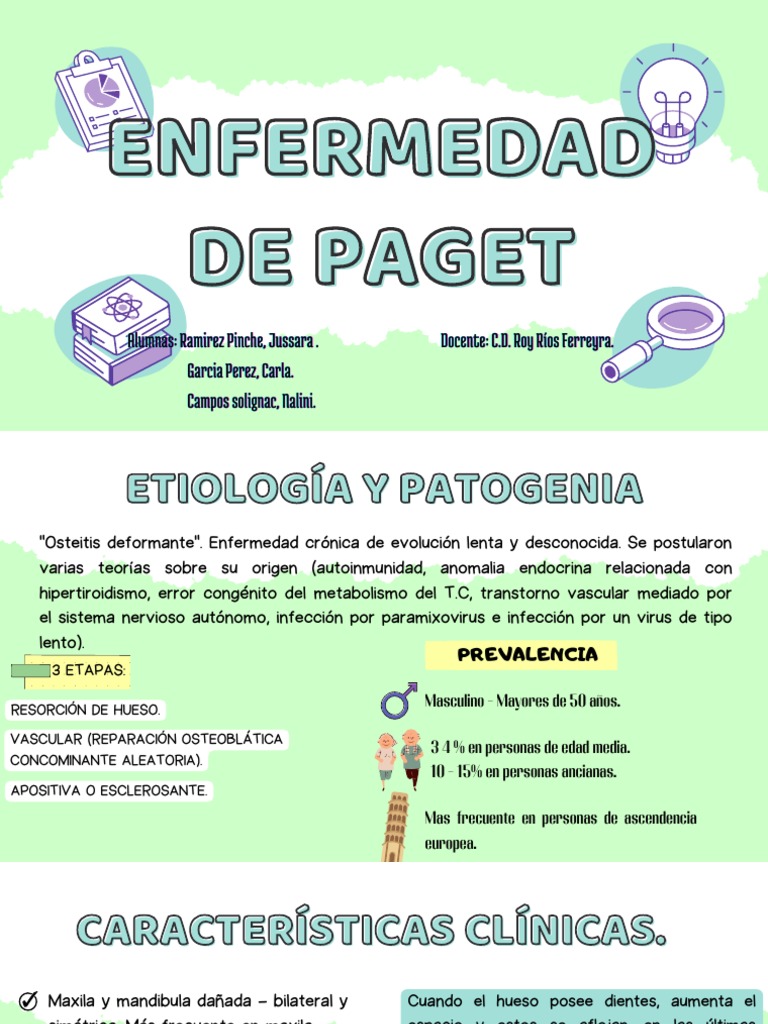 Enfermedad de Paget | PDF | Hueso | Enfermedades y trastornos