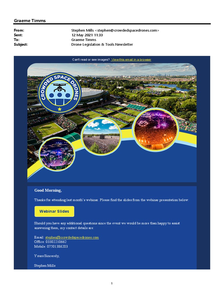 Crowded Space Drones Legislation Update | PDF | Unmanned Aerial Vehicle