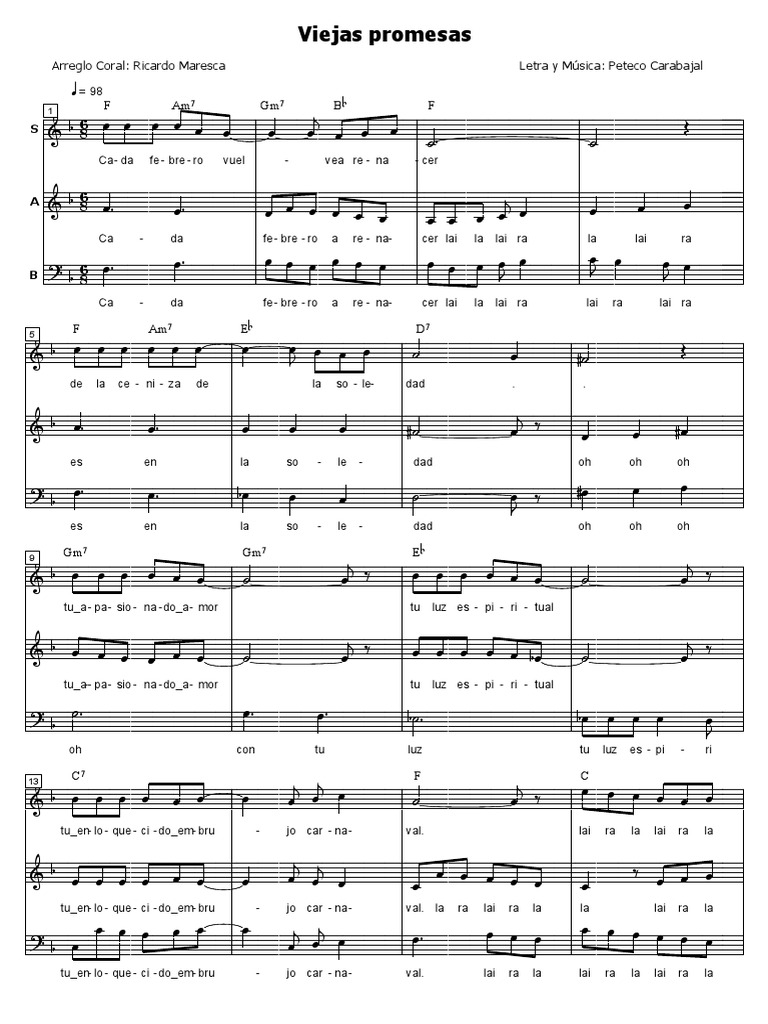 Viejas-Promesas SAB | PDF