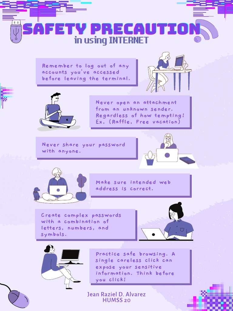 Internet Safety Precautions Alvarez J.R. | PDF