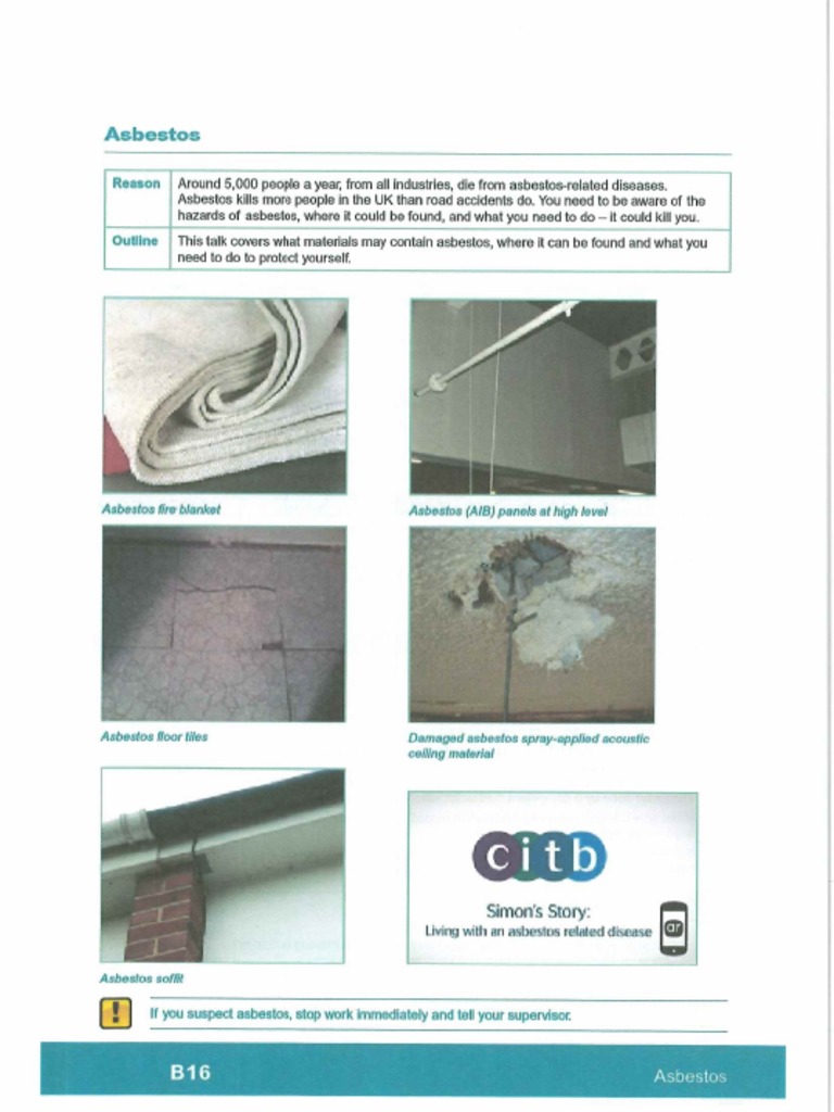 B16 Asbestos | PDF