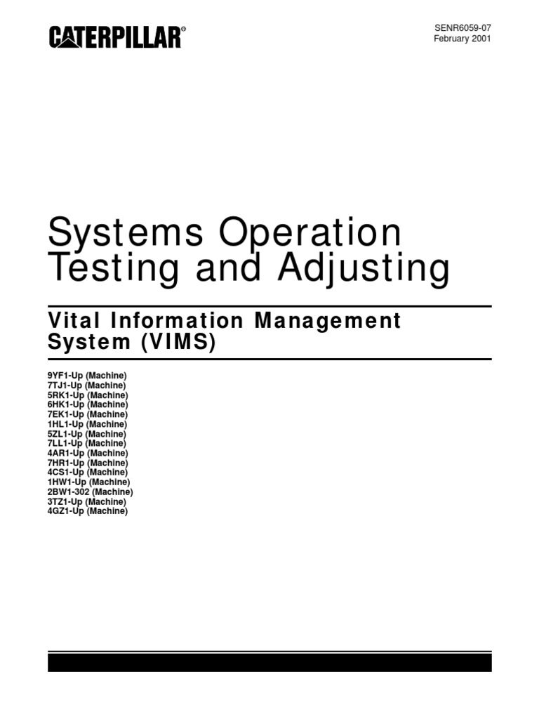 Systems Operation Testing and Adjusting | PDF | Machines | Vacuum Tube