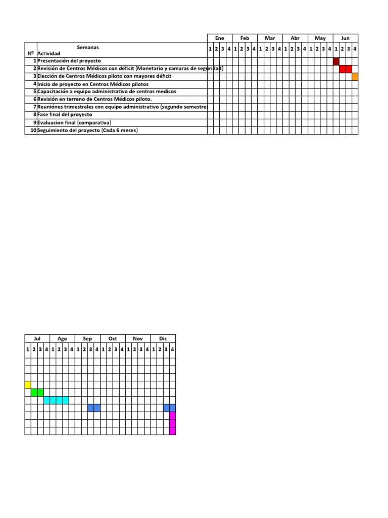 Formato Carta Gantt | PDF