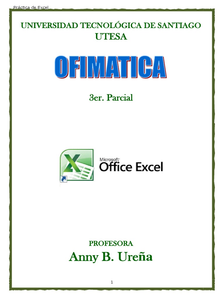 Manual de Microsoft Excel | PDF | Hoja de cálculo | Microsoft Excel Manual de Microsoft Excel | PDF | Hoja de cálculo | Microsoft Excel