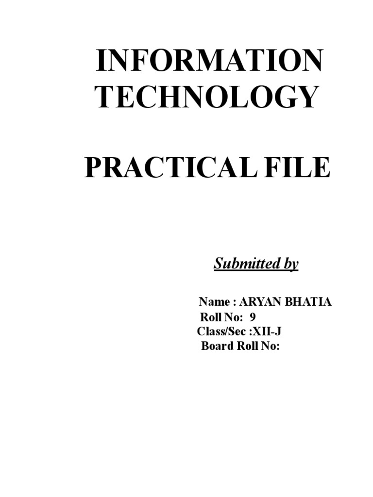 Aryan Bhatia - Practical File Java | PDF | Computing
