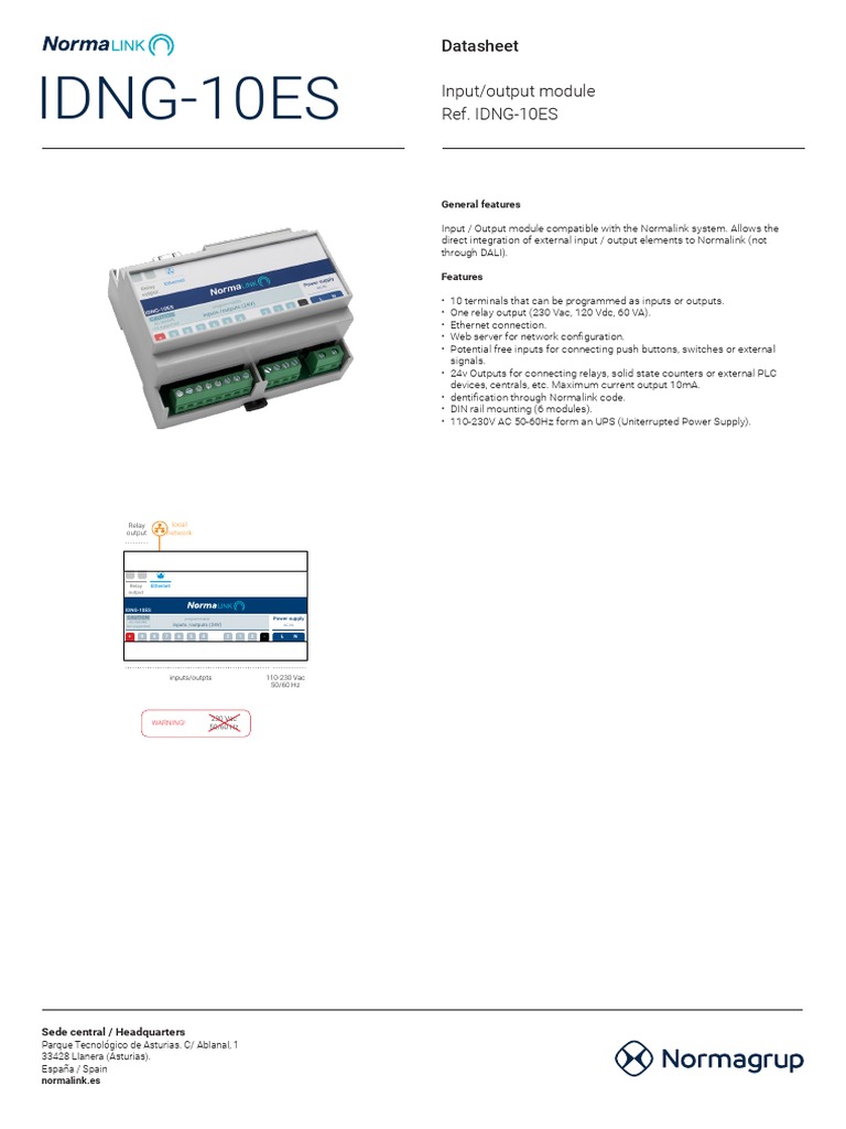 IDNG-10ES Eng | PDF | Relay | Power Supply