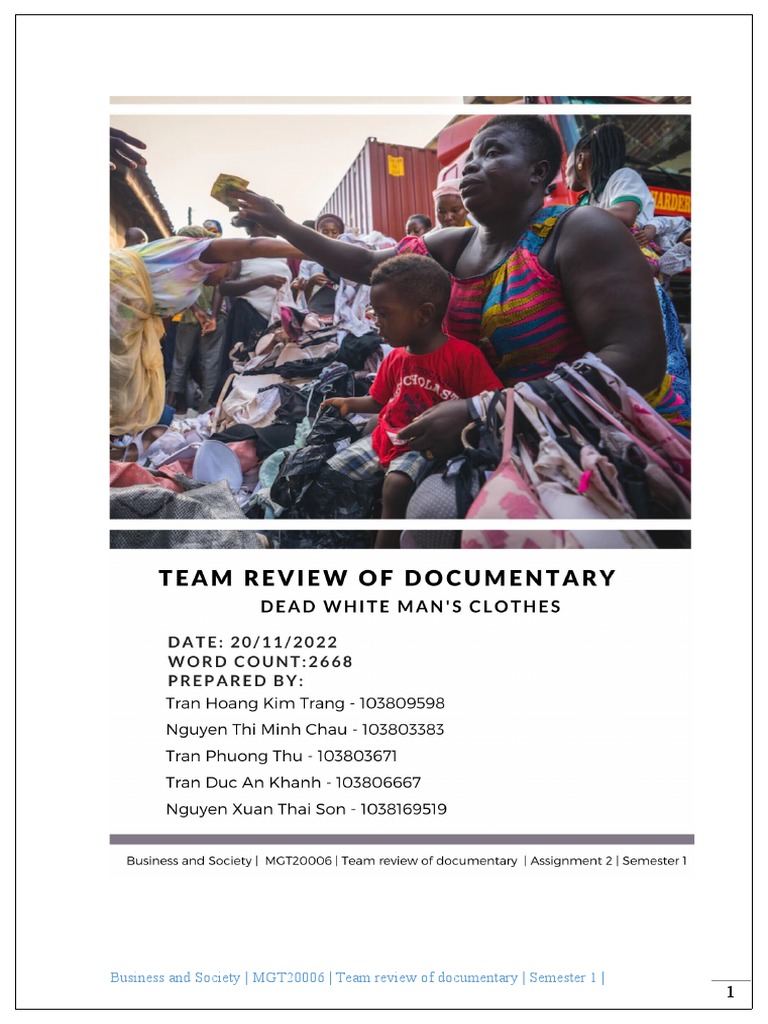 Stakeholder Analysis of Dead White Men's Clothes | PDF | Corporate ...