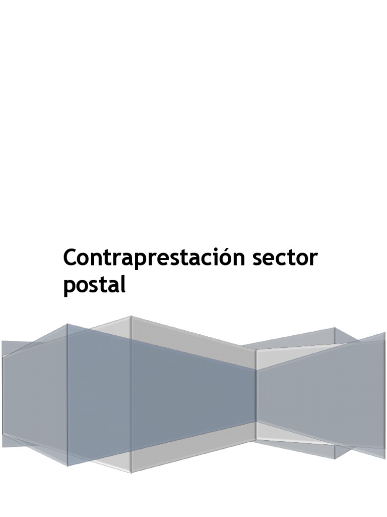 Contraprestación Sector Postal (V1) - 2020 | PDF | Presupuesto ...