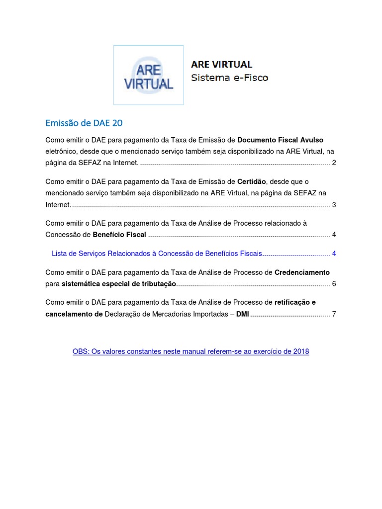 Como Emitir Um DAE 20 | PDF | Internet | Economias