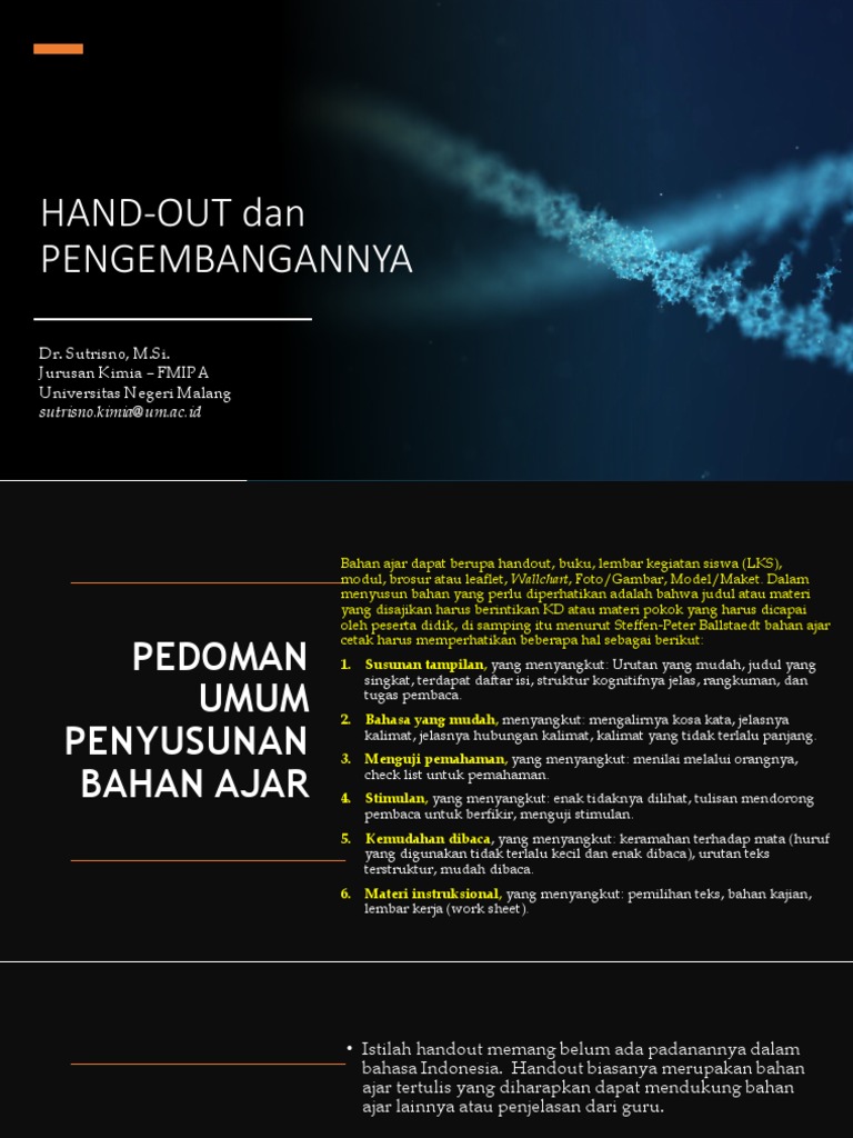 2021 - Bahan Ajar-Handout - Apa Dan Bagaimana - PPG | PDF