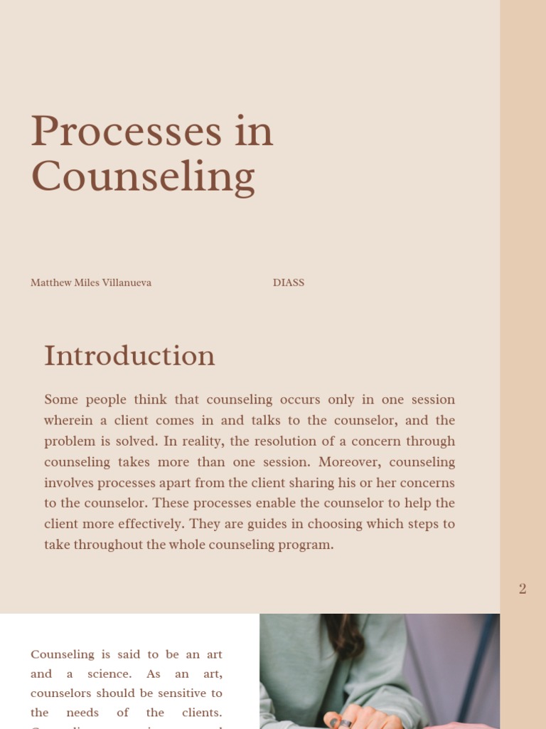 Process of Counseling | PDF | Psychotherapy | Psychology