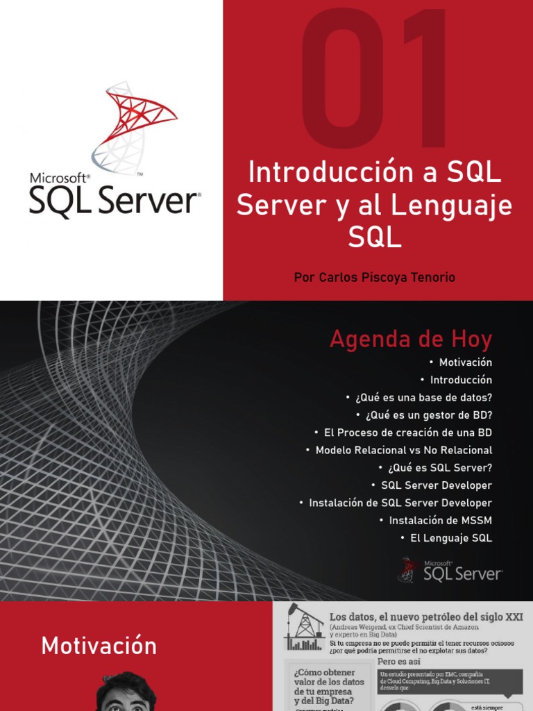 Introducción Al Lenguaje SQL | PDF | Bases de datos | Servidor SQL de Microsoft