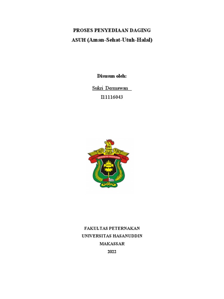 Proses Penyediaan Daging ASUH di Indonesia | PDF