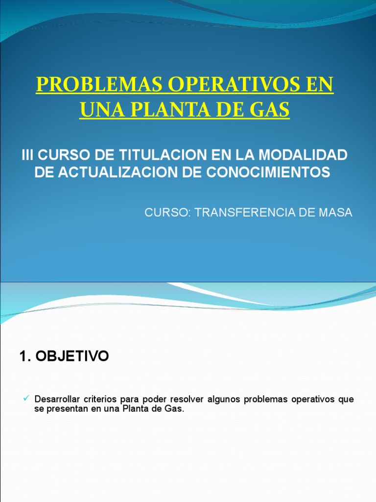 Problemas Operativos en Una Planta de Gas | PDF | Ingeniería de Procesos | Cantidades fisicas