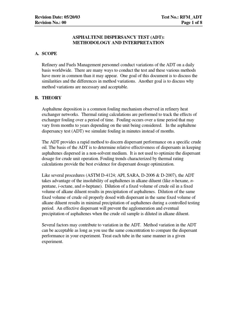 Updated ADT Method May 03 | Download Free PDF | Petroleum | Oil
