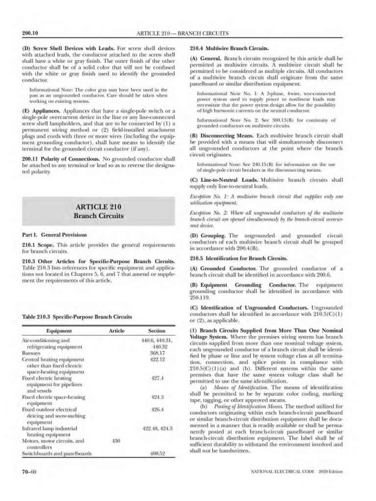 Nfpa 70 2020 (61-70) | PDF