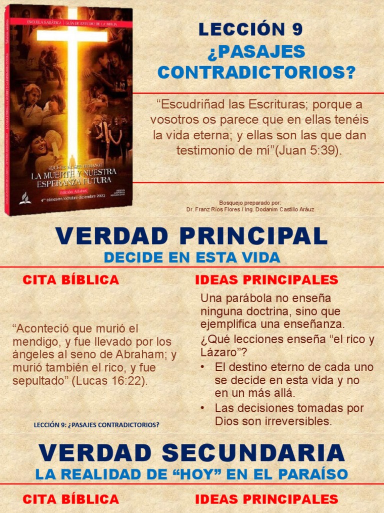 26 de Noviembre Leccion 9 | PDF | Jesús | Paraíso