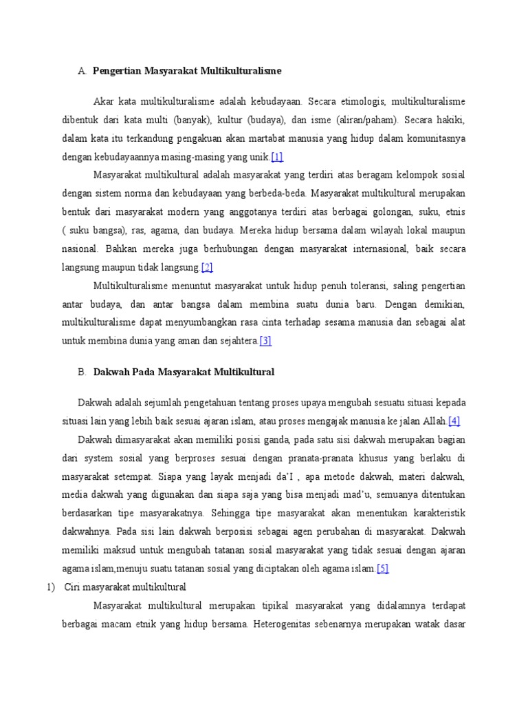 Pengertian Masyarakat Multikulturalisme Fauzan | PDF | Politik | Ilmu ...