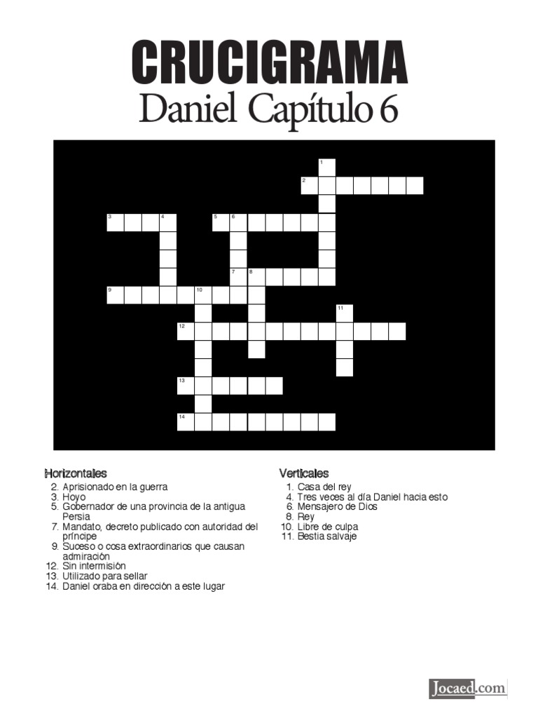 Daniel 6 Crucigrama | PDF