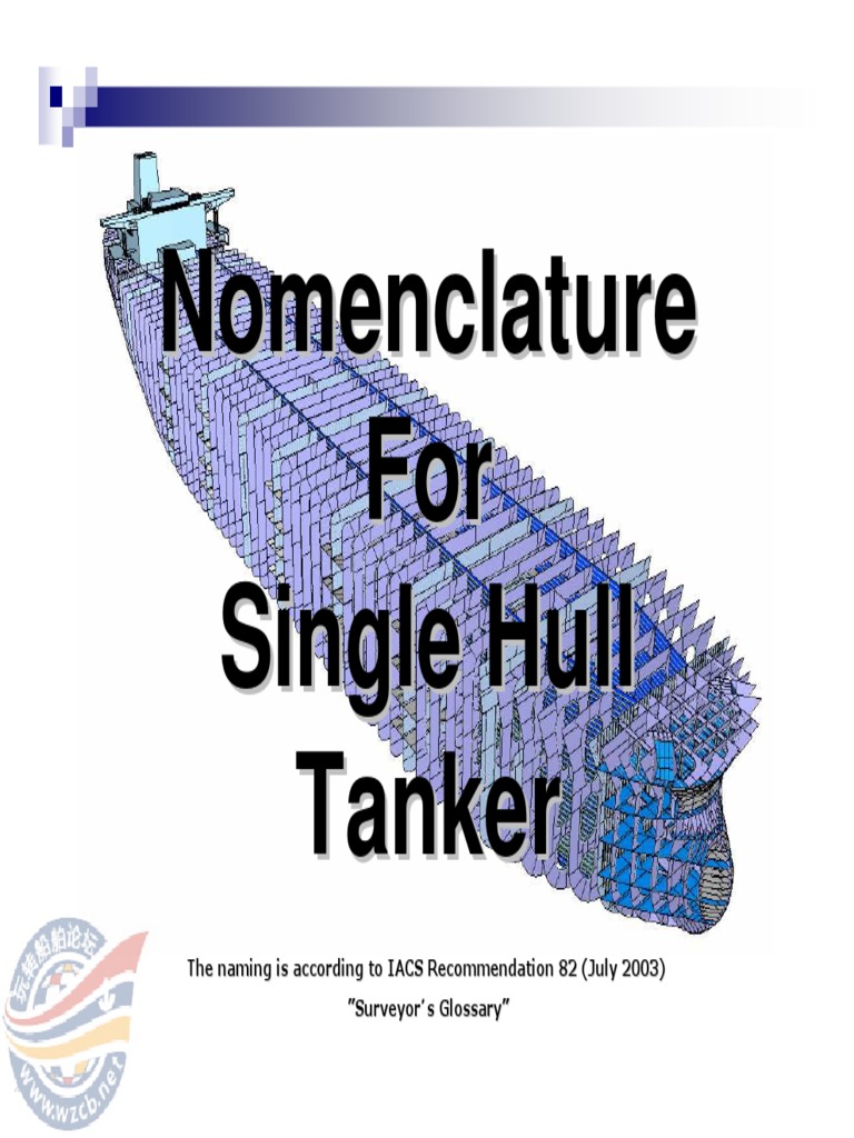 Nomenclature for Tanker Structures | PDF | Hull (Watercraft) | Deck (Ship)