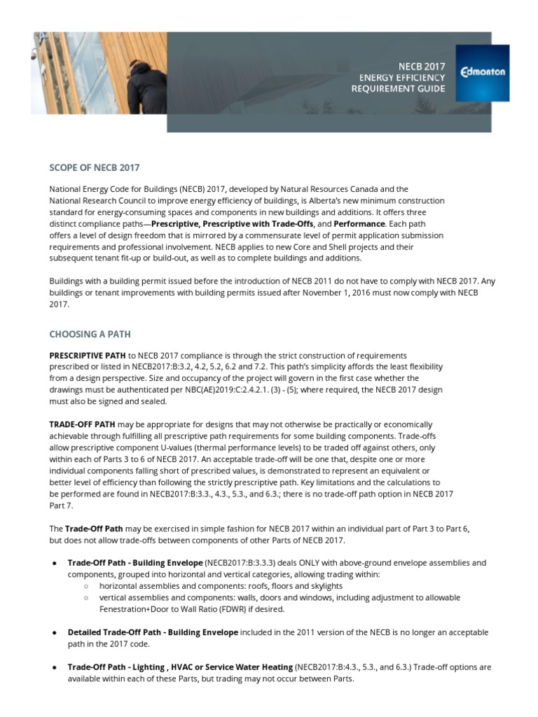 NECB Energy Efficiency Requirements Guide | PDF | Architectural Design ...