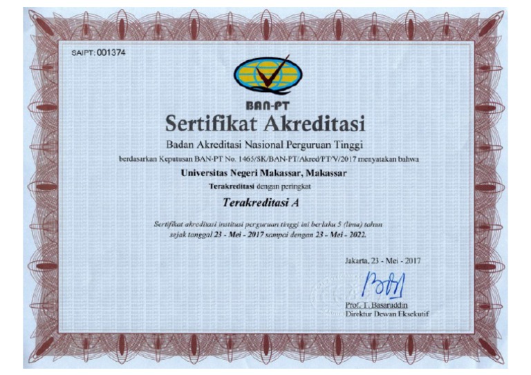 Akreditasi UNM | PDF