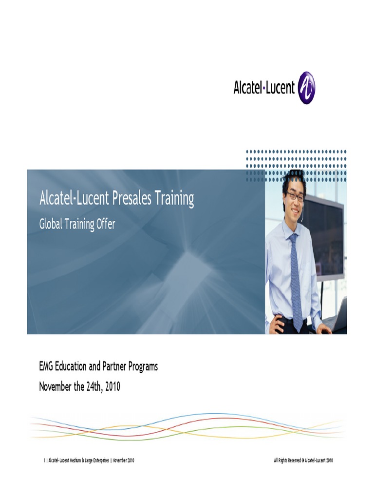 Alcatel-Lucent - Presales - TrainingGlobal - Training - Offer 2010 | PDF | Voice Over Ip ...