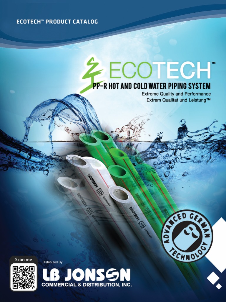 Ecotech PPR Pipes & Fittings - Brochure | PDF