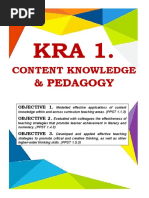 KRA and OBJECTIVES | PDF | Learning | Curriculum