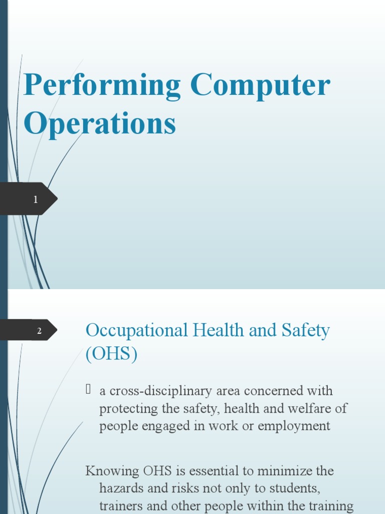 2nd Quarter Performing Computer Operations | PDF | Dvd | Occupational ...