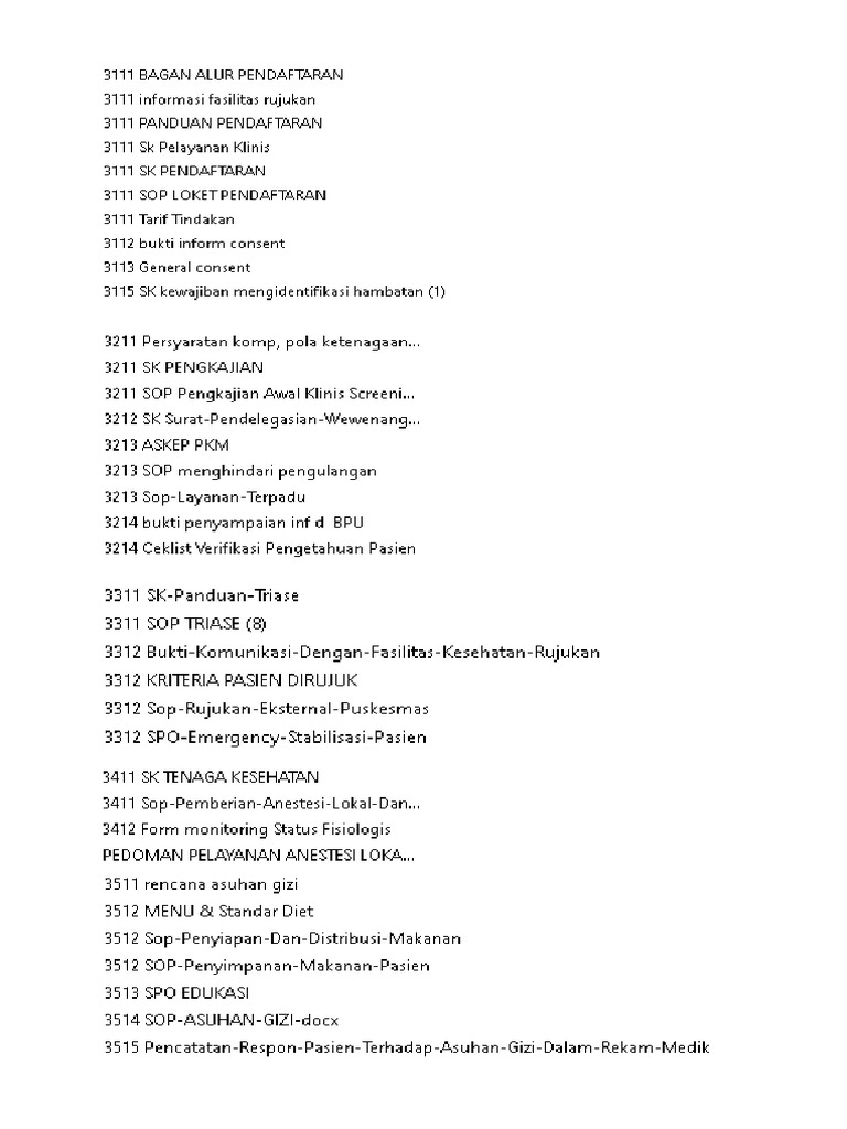 Daftar Tilik Yang Harus Ada Di BAB 3 | PDF
