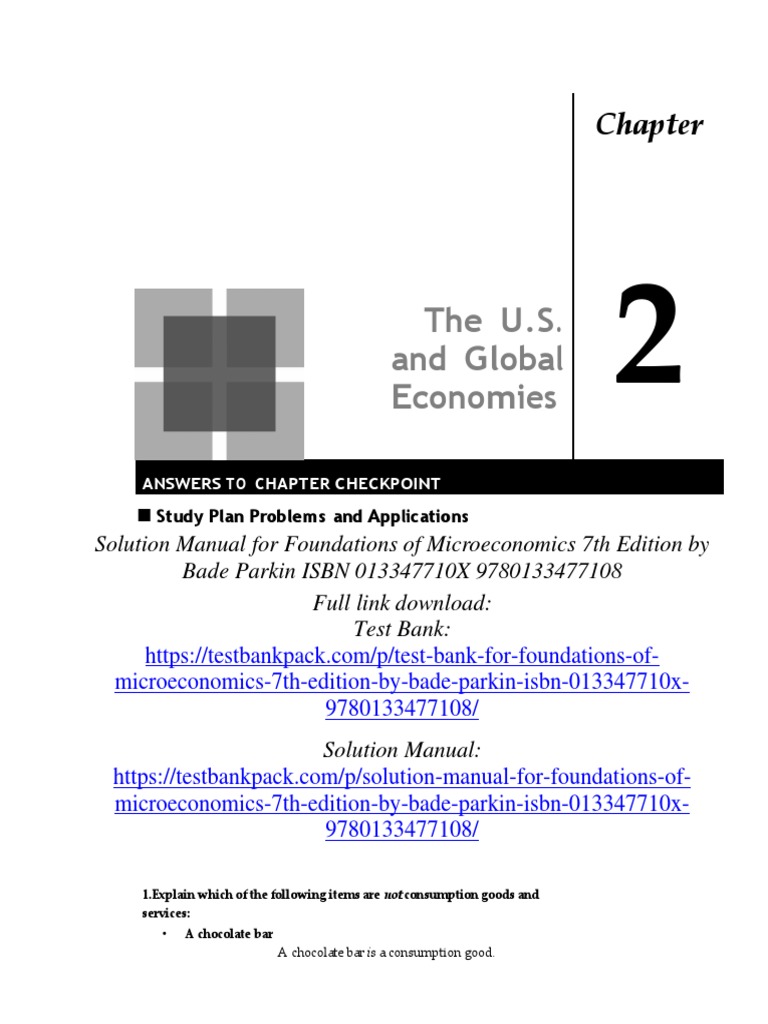 Foundations of Microeconomics 7th Edition by Bade Parkin ISBN ...