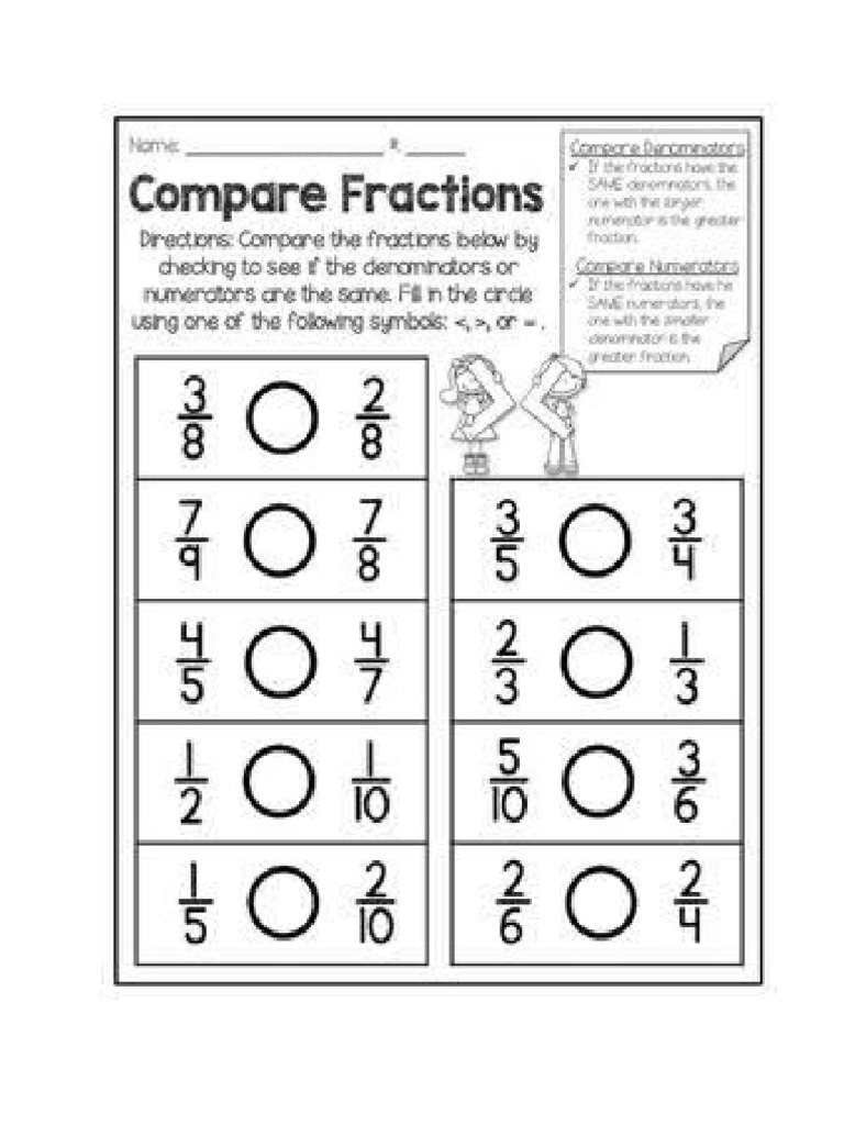 Comparing Fractions | PDF
