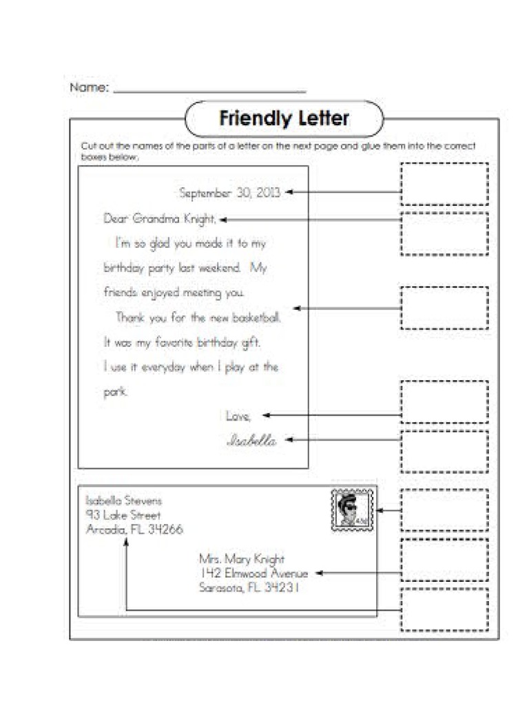 Parts of A Letter | PDF