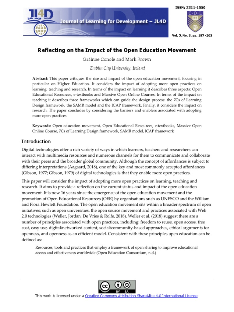 Open Education Movement