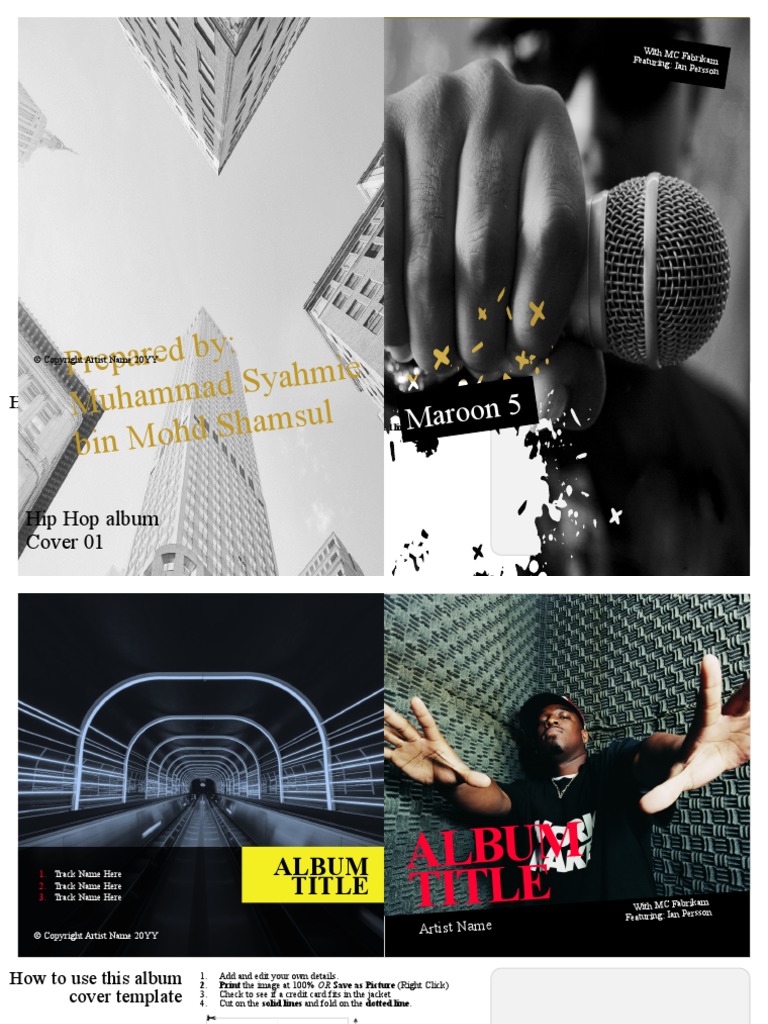 Hip Hop Album Cover 01 | PDF | Musicians