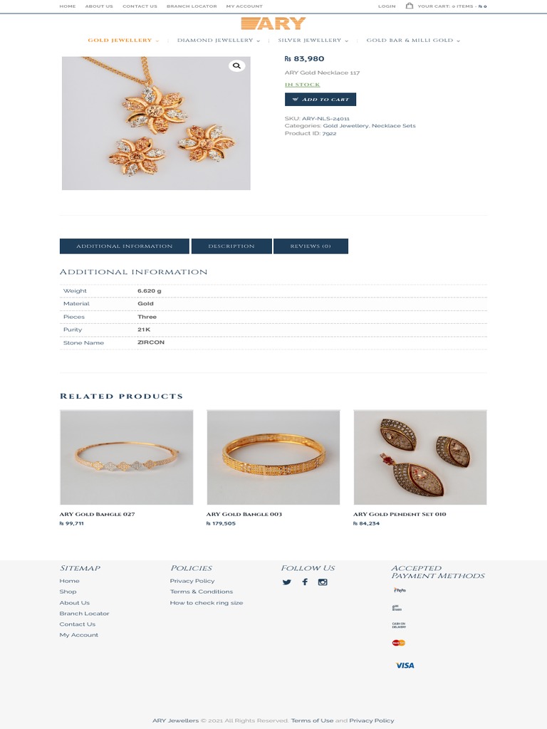 ARY Gold Necklace 117 ARY Jewellers | PDF