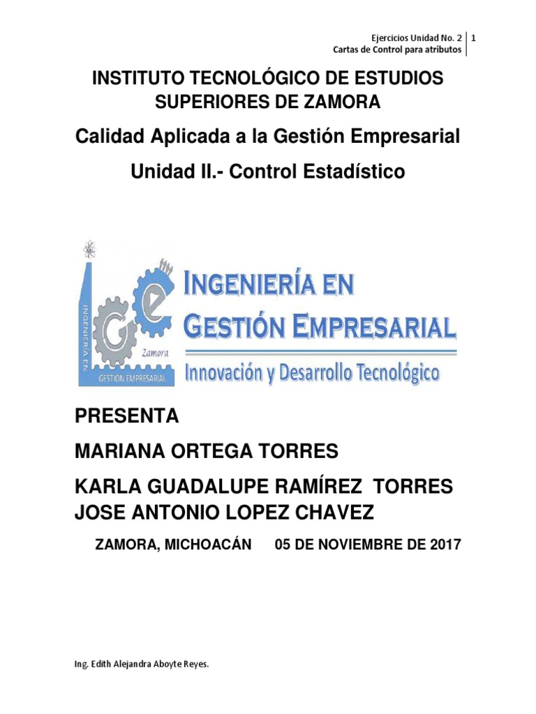 Cartas de Control para Atributos | PDF