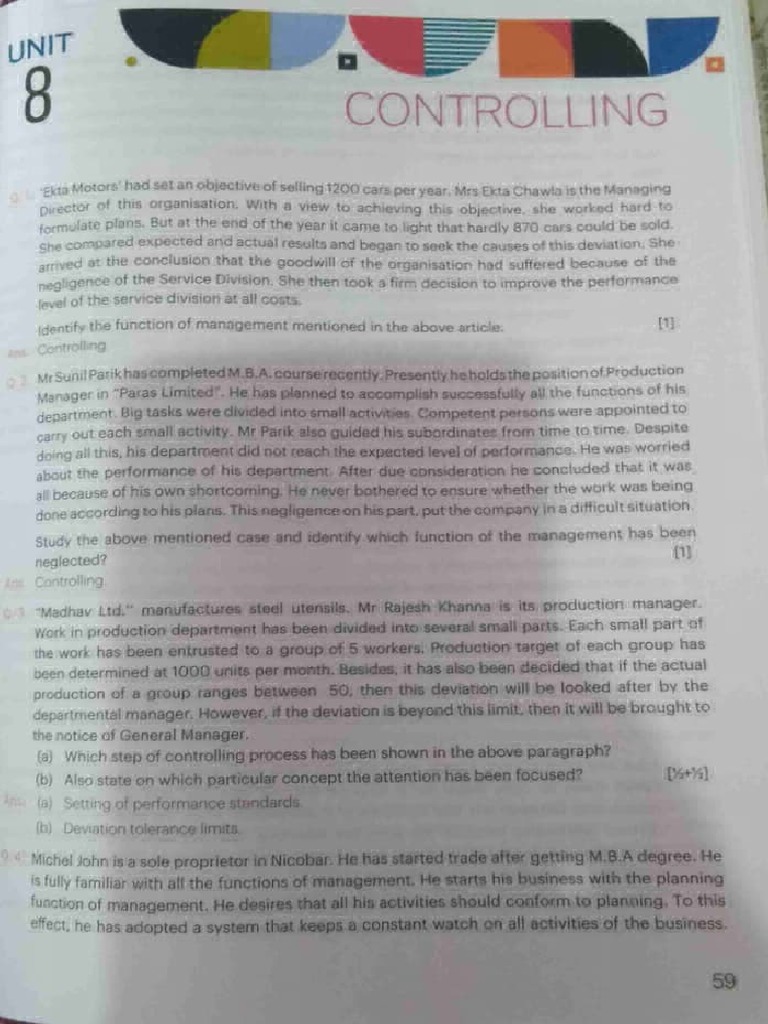 Controlling Case Studies | PDF | Engineering Tolerance | Business