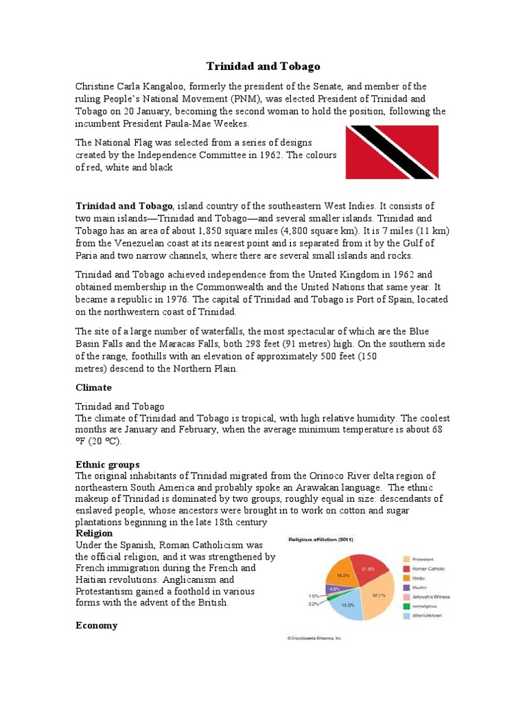 Trinidad and Tobago | PDF | Trinidad And Tobago | Tobago