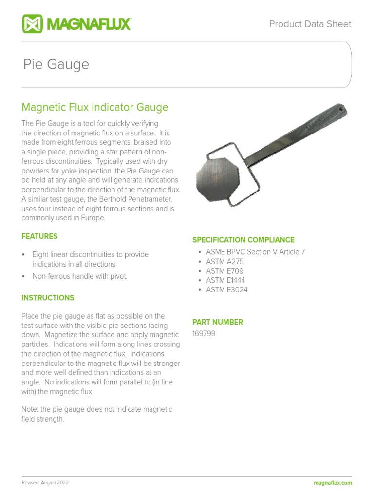 Pie Gauge Magnetic Flux Indicator | PDF | Technology & Engineering