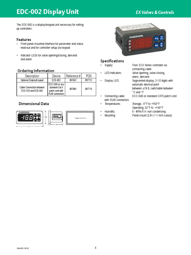 EDC-002 Display Unit | PDF | Electronics | Manufactured Goods