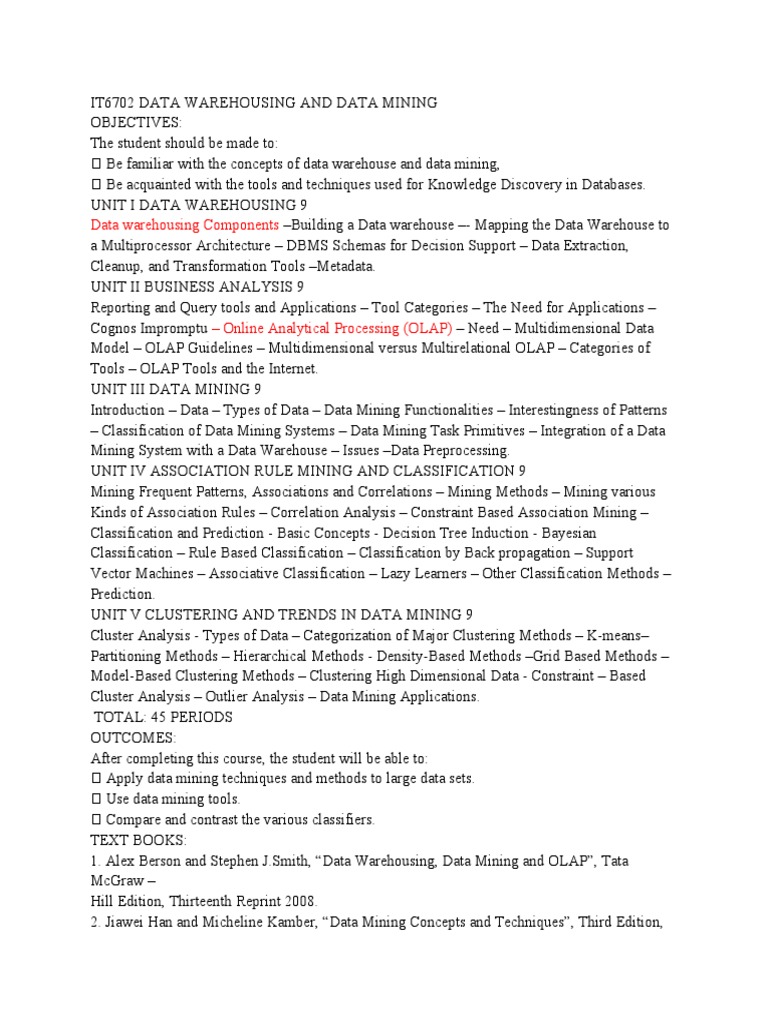 Data Warehouse 14reg | PDF | Data Warehouse | Data Mining