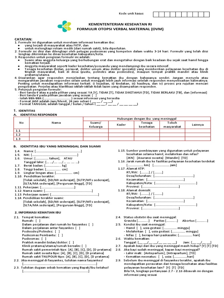 Formulir OVM | PDF | Pengembangan Diri